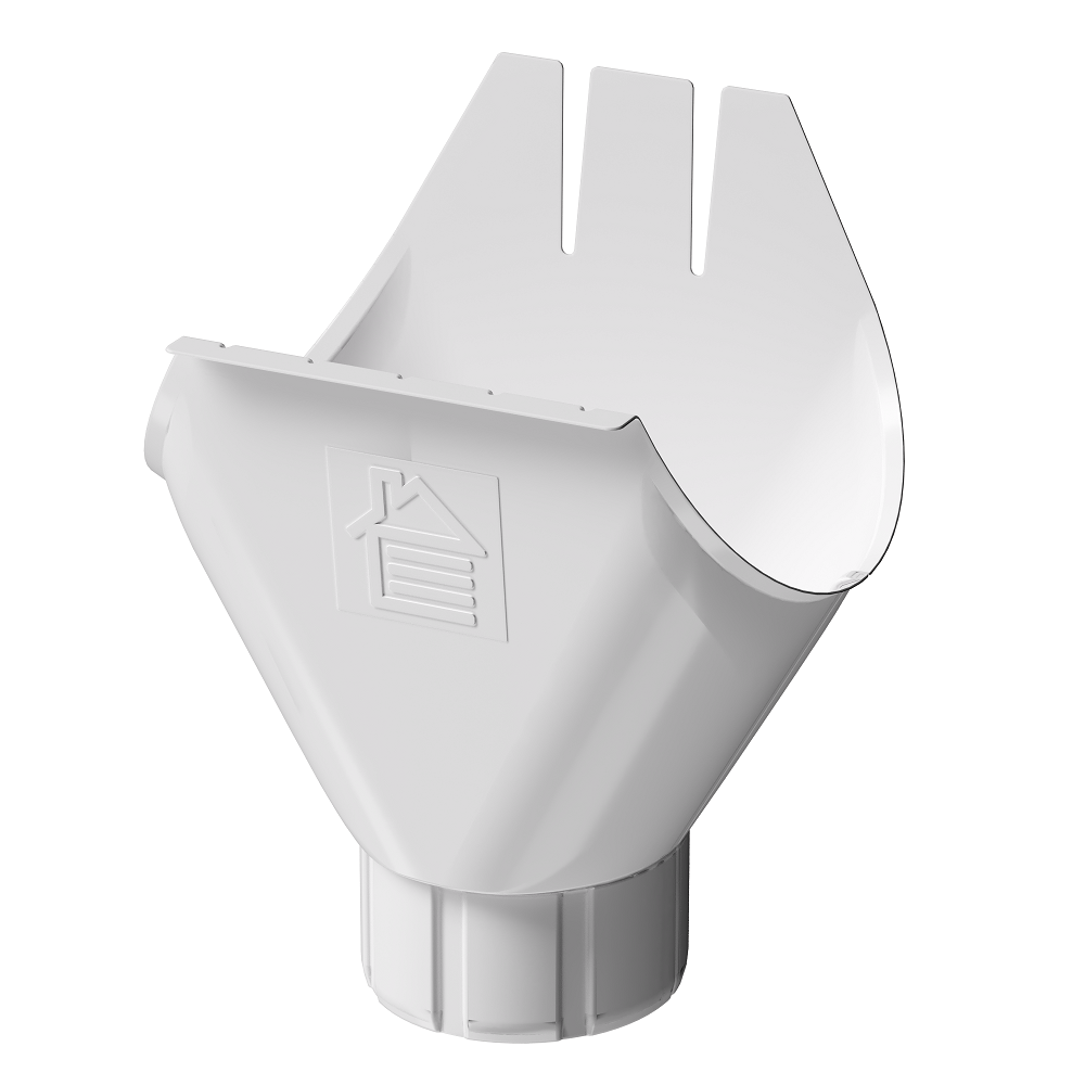 Купить воронку желоба DOCKE STAL PREMIUM Пломбир, RAL 9010 в Москве по выгодным ценам от Строймир+